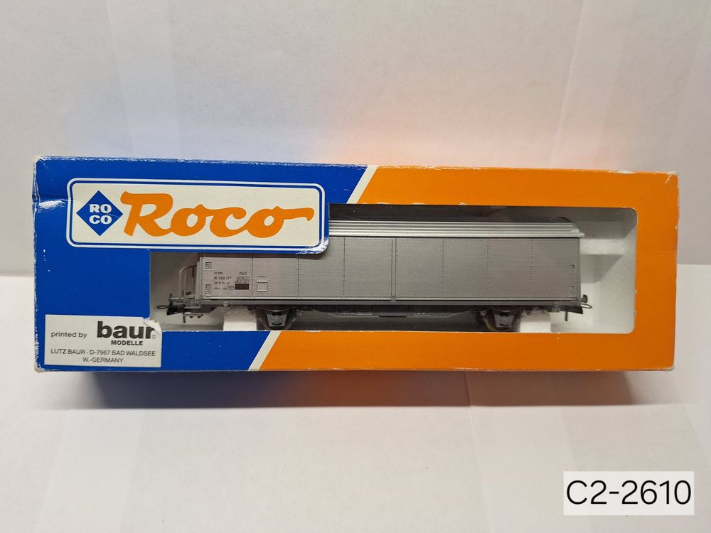 Wagon CFF gris couvert Roco 2610, neuf en boîte. | Kaufen auf Ricardo