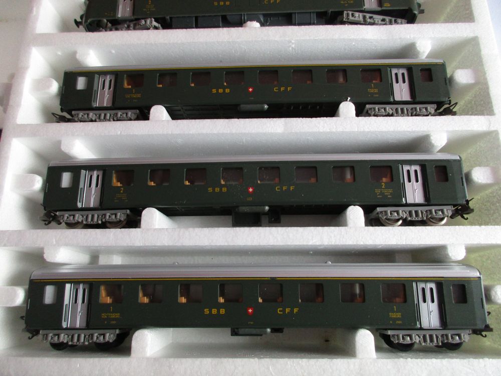 Lima HO/GS SBB Lokpackung 1 Triebwagen mit 3 Wagen (208) (Gebraucht) in Reiden für CHF 29 – mit ...