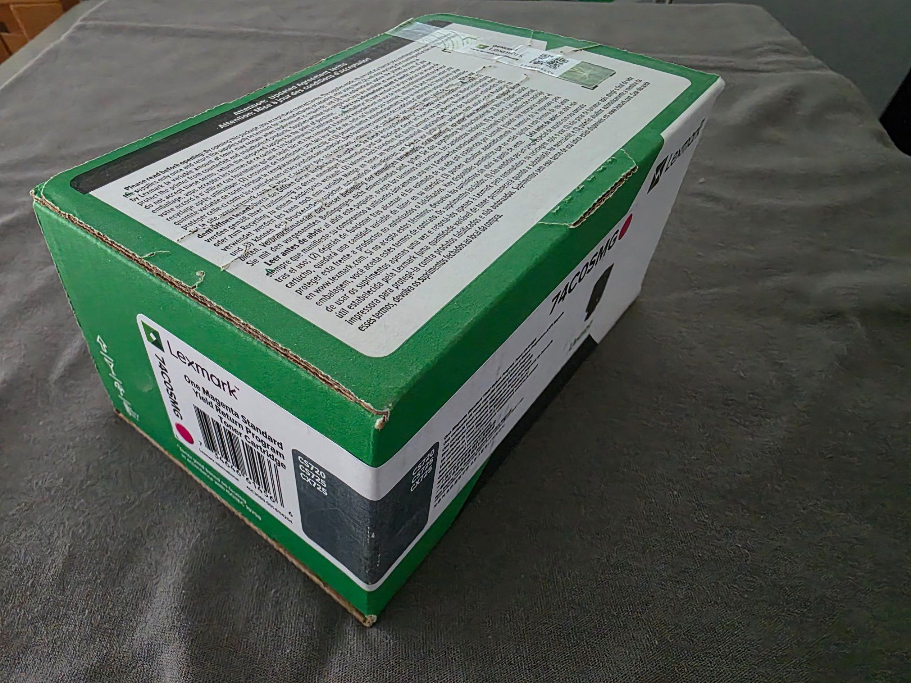 Original Lexmark Toner Magenta 74C0SMG für CS720 CS725 CX725 (Neu und ...