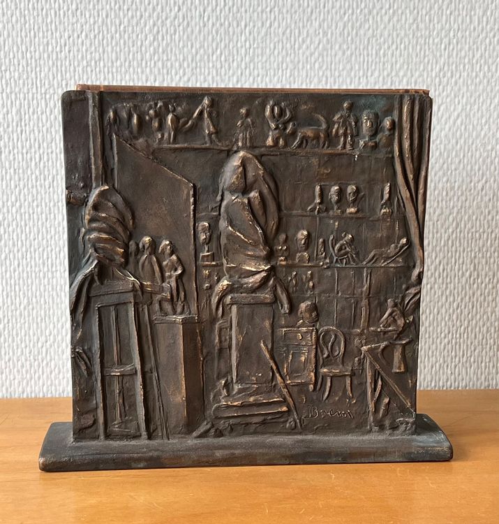 Rolf Brem Bronze Skulptur Atelierszene im Atelier 1991 (Gebraucht) in ...