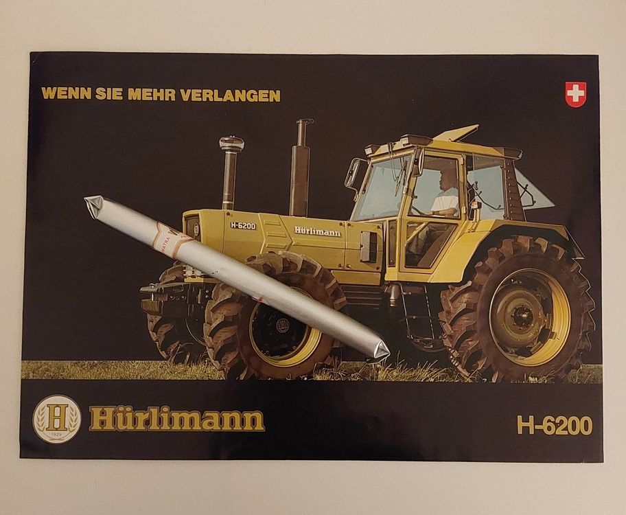 Prospekt Traktor Hürlimann H 6200 (Gebraucht) in Schenkon für CHF 86 ...
