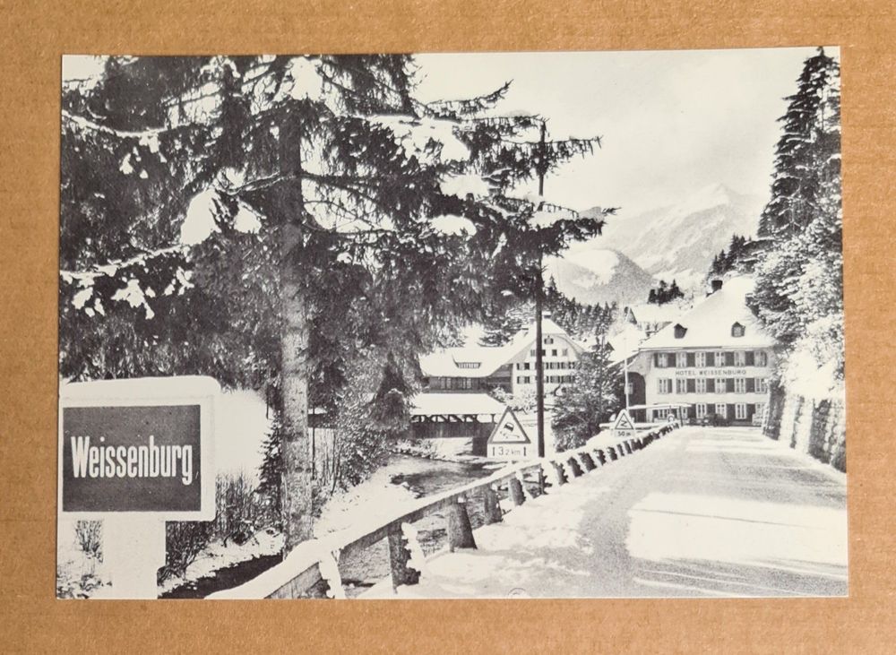 Karte Hotel Restaurant Weissenburg in Weissenburg, Simmental (Gebraucht ...