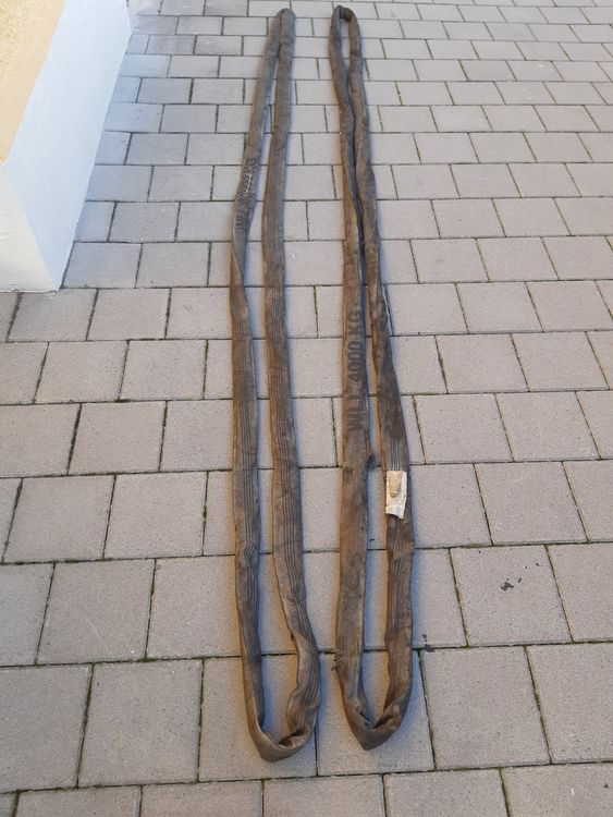 Rundschlinge 4 Tonnen, 3m/6m SET mit 2Stück (Gebraucht) in Rheinau für ...