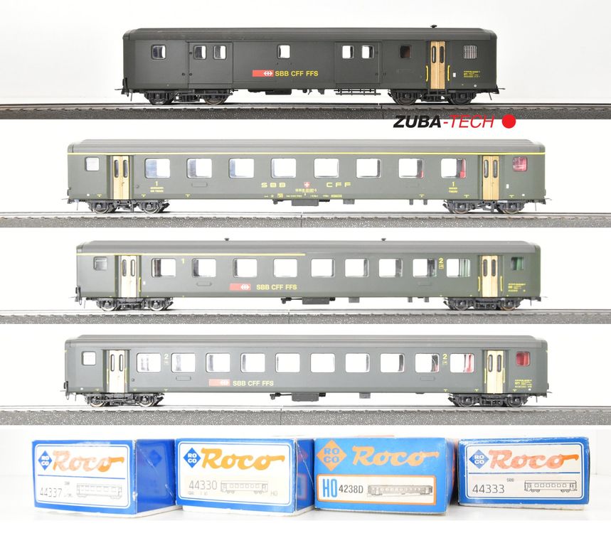 Roco 4x Personenwagen EW II der SBB, H0 GS mit OVP | Kaufen auf Ricardo