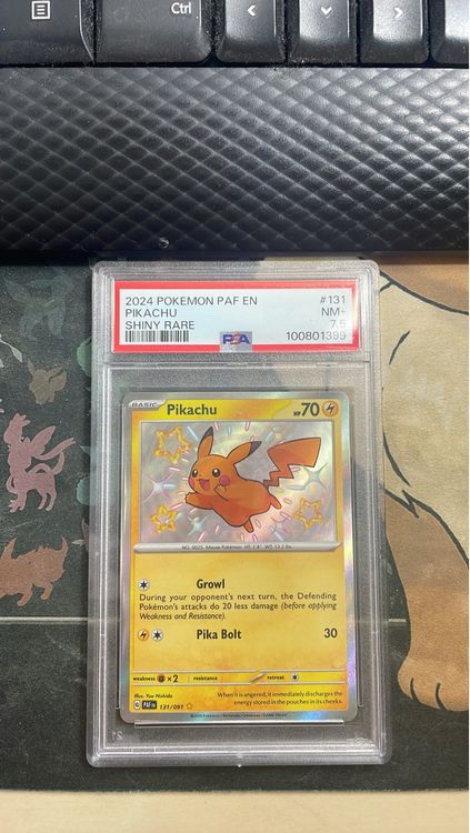 Pokemon Pikachu Holo Rare 131/091 PSA 7.5 (Neu (gemäss Beschreibung ...