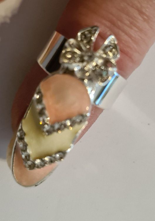 Nagelring,mit viel Strass, verstellbar | Kaufen auf Ricardo