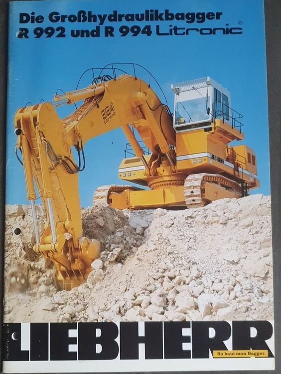 Liebherr R992 R994 Grossbagger Prospekt | Kaufen auf Ricardo