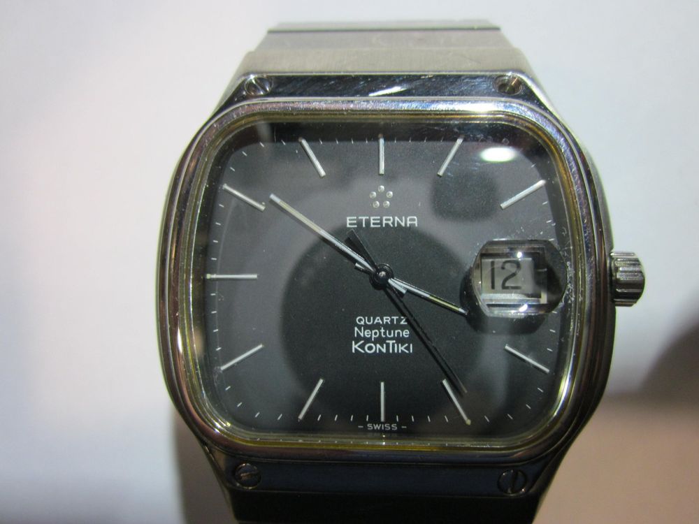 ETERNA Neptune KonTiki Quartz Année 1980 Watch Montre (D'occasion) à ...