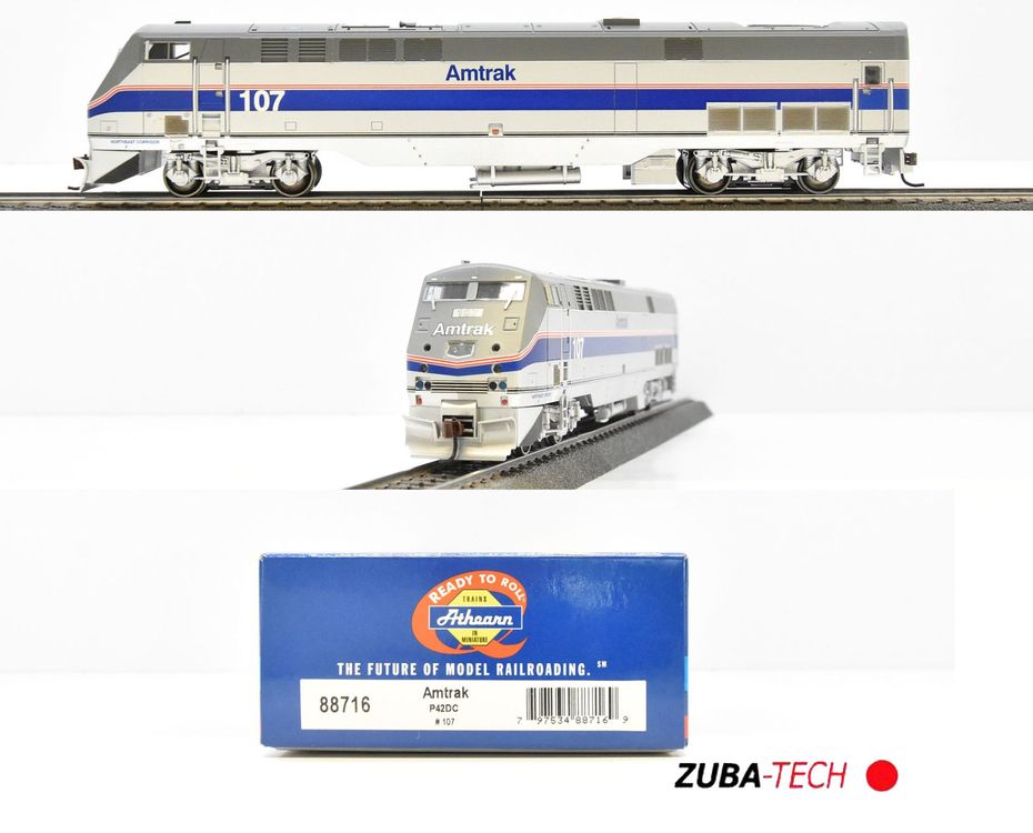 Athearn 88716 Diesellok P42 DC Amtrak H0 GS Analog mit OVP | Kaufen auf Ricardo