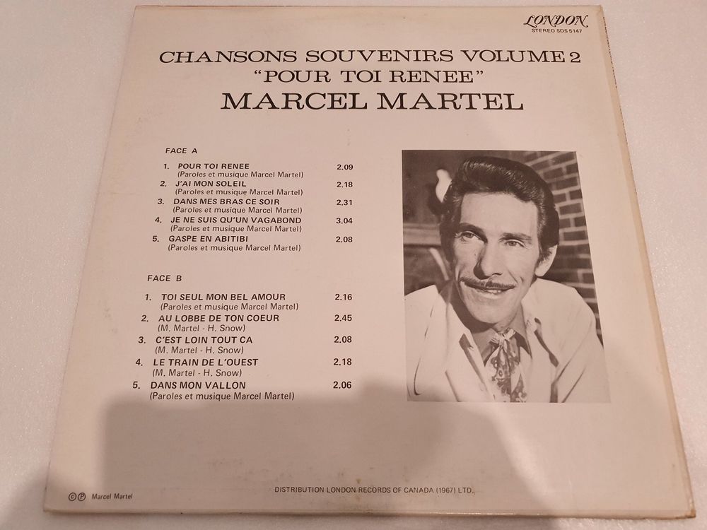 Marcel Martel – Chansons Souvenirs, Volume 2 "Pour Toi Renée (Gebraucht ...