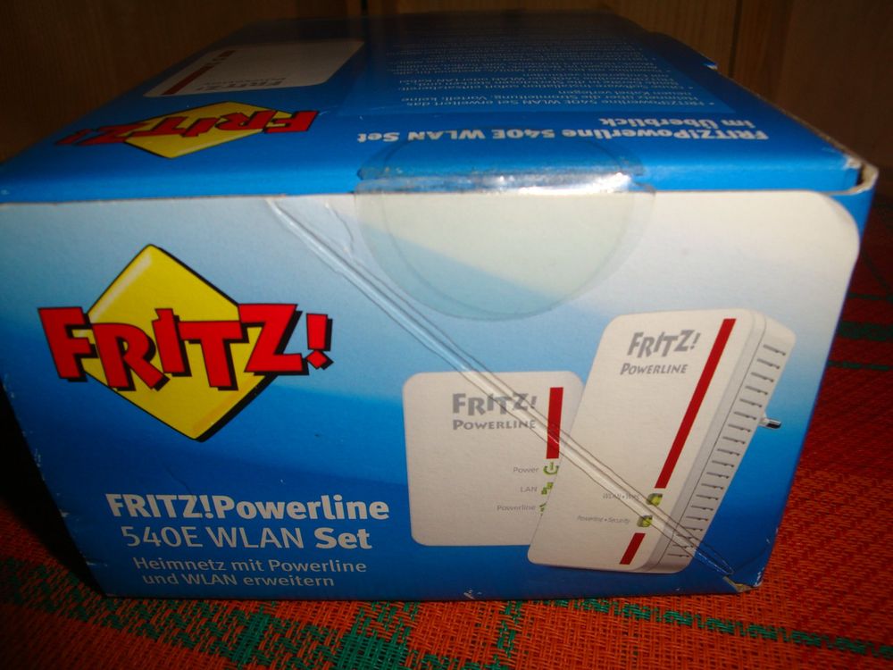 Fritz! Powerline 540E WLAN Set - Super Zustand! Top! (Neu (gemäss ...