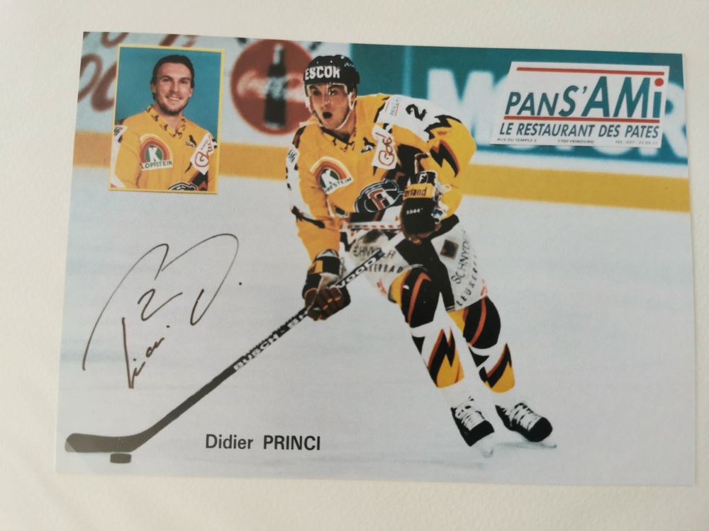 Signierte Autogrammkarte Didier Princi HC Fribourg Gottéron | Kaufen ...
