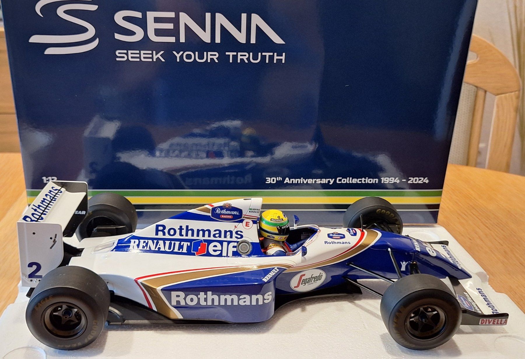 Williams FW16 Ayrton Senna F1 Mit Rothmans Decals 1:12 (Neu und ...