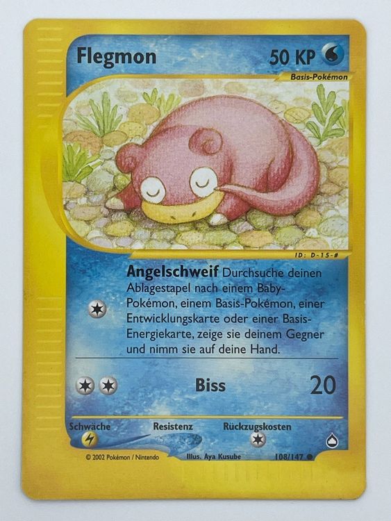 Flegmon 108/147 Pokémon Aquapolis (Neu (gemäss Beschreibung)) in Uster ...