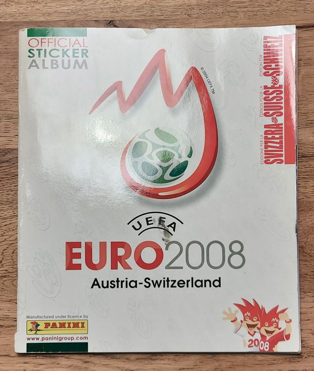 Panini official sticker album EURO 2008 (Gebraucht) in Aarberg für CHF ...
