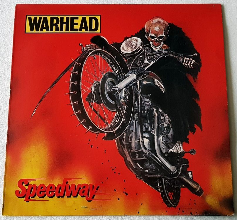 Warhead – Speedway - LP - 1985 - First Press - Mausoleum (Gebraucht) in ...