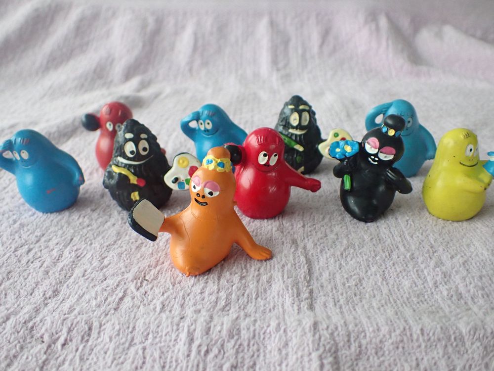 10 schöne alte BARBAPAPA Figuren aus Kunststoff BARBAMAMA (Gebraucht ...