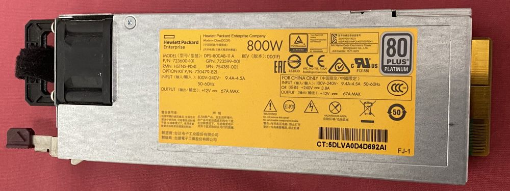 HPE Server Power Supply 800w HSTNS-PD41 (Gebraucht) in Morges für CHF 9 ...