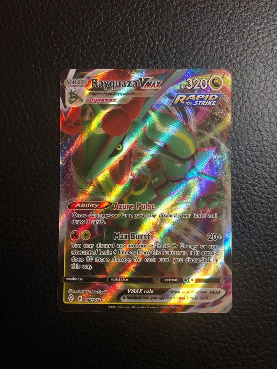 Evolving Skies - Rayquaza V 146/132 SR Full Art NM Chi Ab 1 (Gebraucht ...