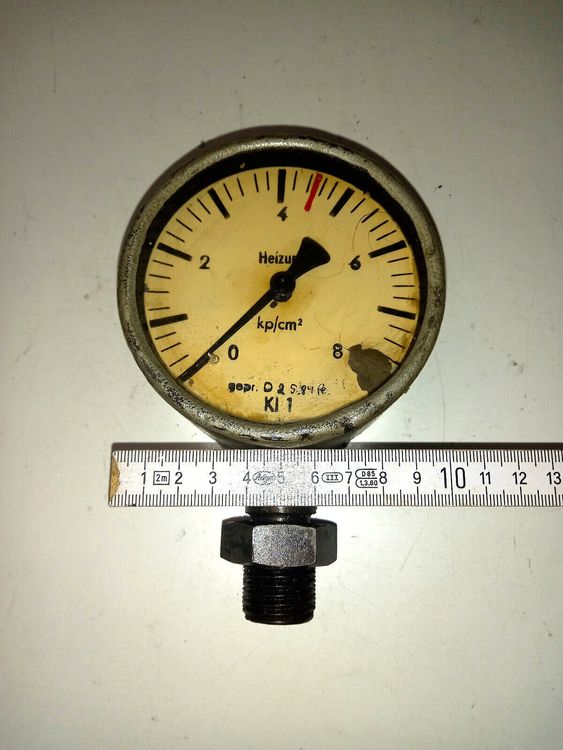 ** DAMPFLOK - ORIGINAL HEIZUNG-MANOMETER ** (Gebraucht) in Heimenschwand für CHF 25 – mit ...