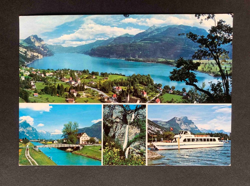 AK Weesen am Walensee Biäsche Betlis Schiff Churfirsten (Gebraucht) in Goldau für CHF 3 – mit ...