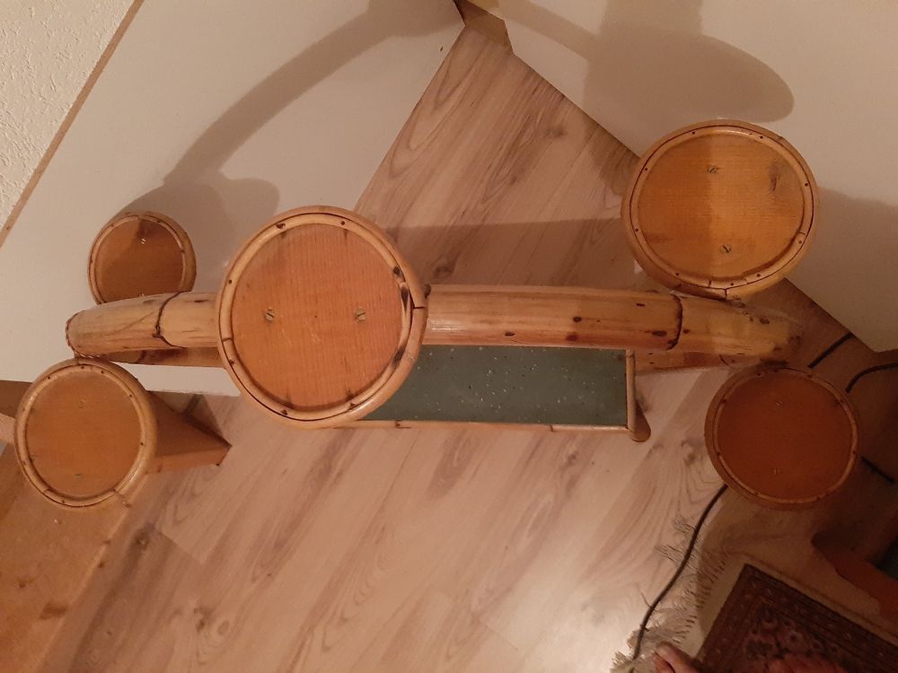 Dekoratives Pflanzen Regal Etagere Rattan Rund Unikat | Kaufen auf Ricardo