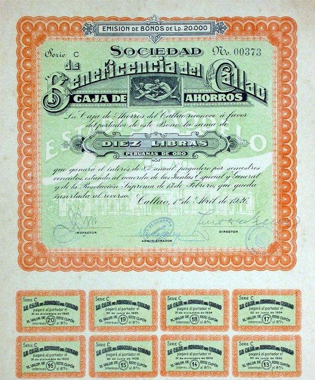 Sociedad de Beneficencia del Callao, Callao - 1926 (Gebraucht) in ...