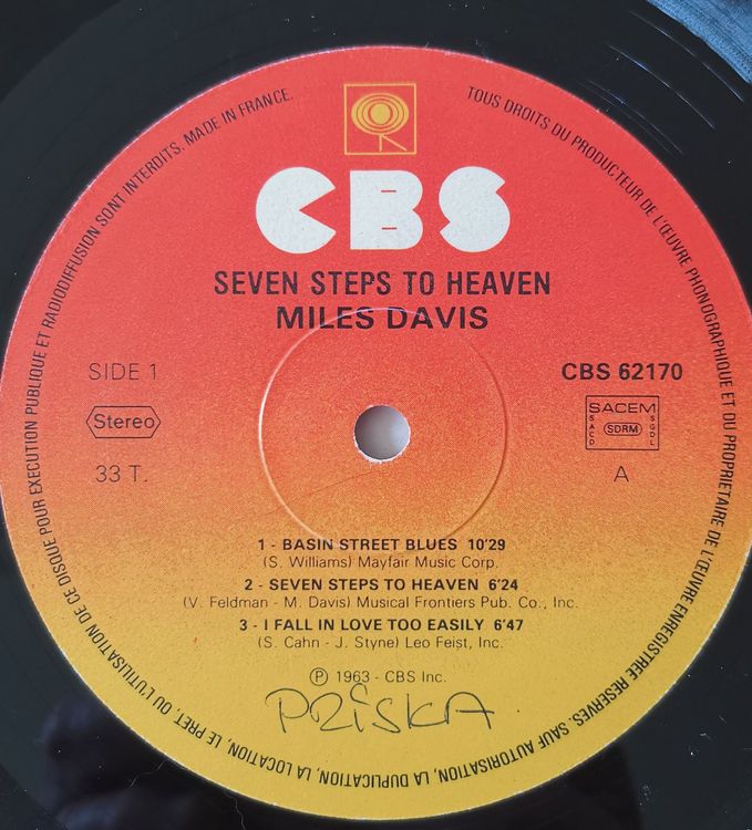 Miles Davis - Seven Steps To Heaven Vinyl LP | Kaufen auf Ricardo
