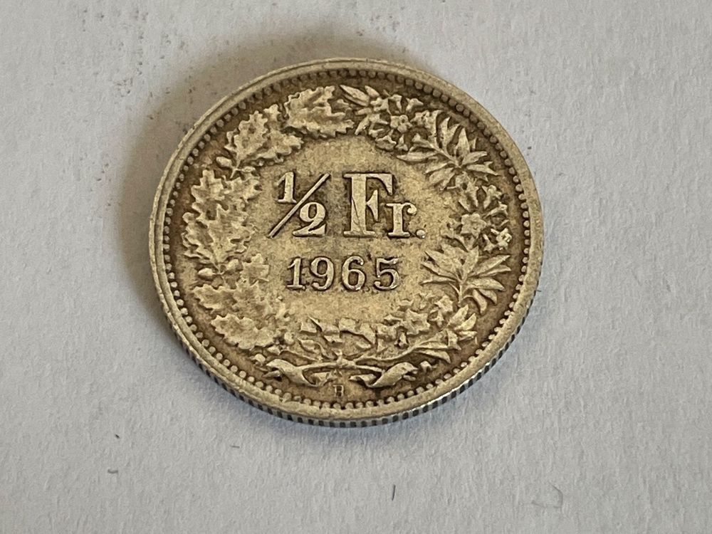 Superbe pièce ½ Fr HELVETIA 1965 en Argent | Kaufen auf Ricardo