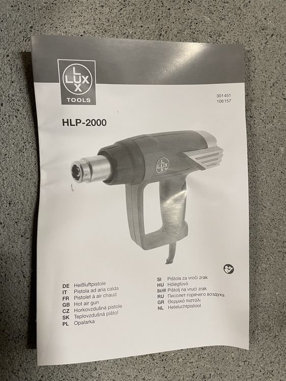 Heissluft Pistole Fön LUX HLP 2000 | Kaufen auf Ricardo
