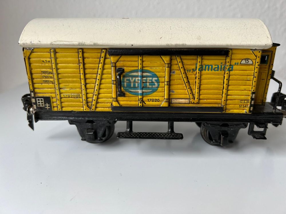 Märklin Voie 0 Wagon de marchandises Jamaica Fyffes jaune (Gebraucht ...