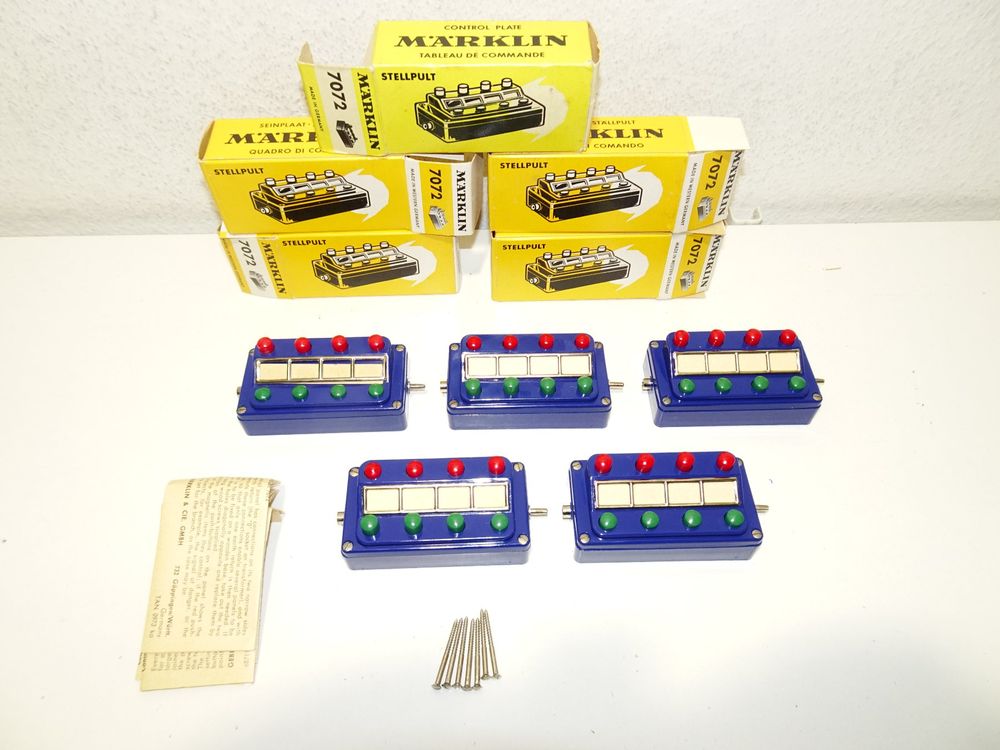 5 Märklin Stell und Schaltpulte HO 7072 (Gebraucht) in Luzern für CHF ...