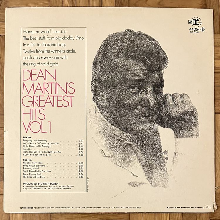LP - Dean Martin - Dean Martin's Greatest Hits! Vol. 1 (Gebraucht) in ...