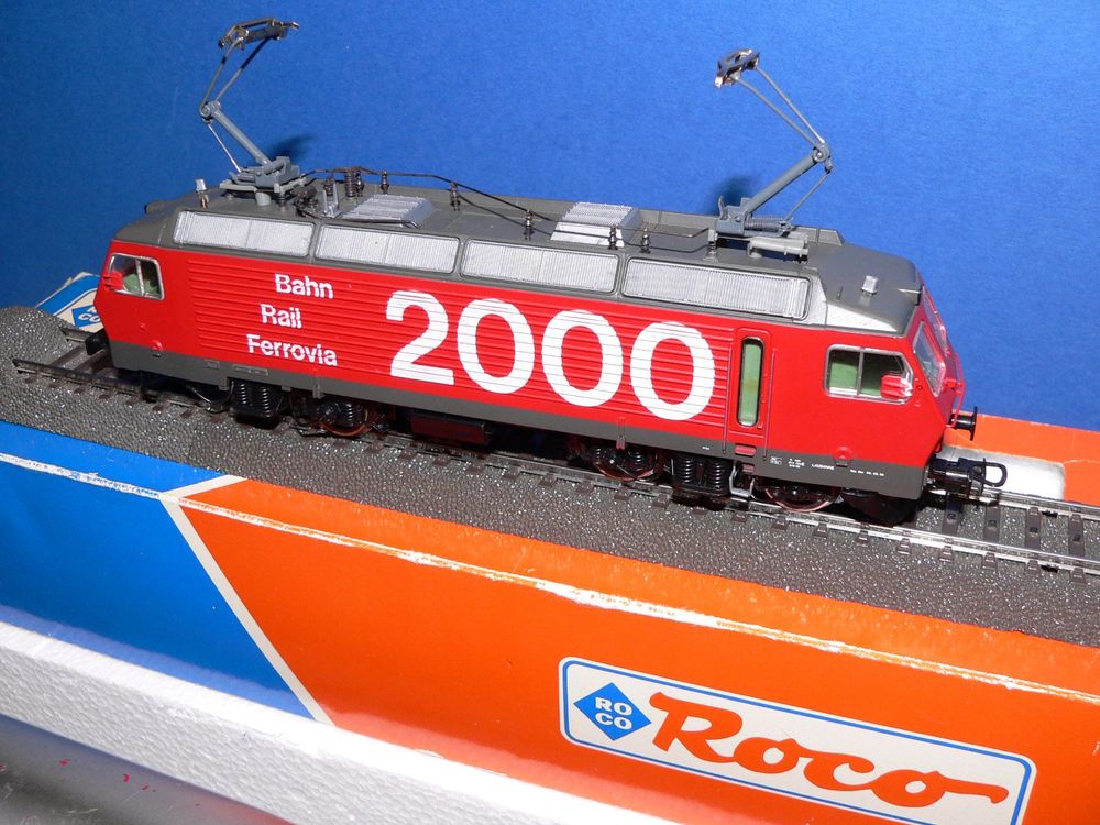 2 ROCO - SBB Lok 2000 HO Gleichstrom mit Trafo, Schienen, (Gebraucht ...