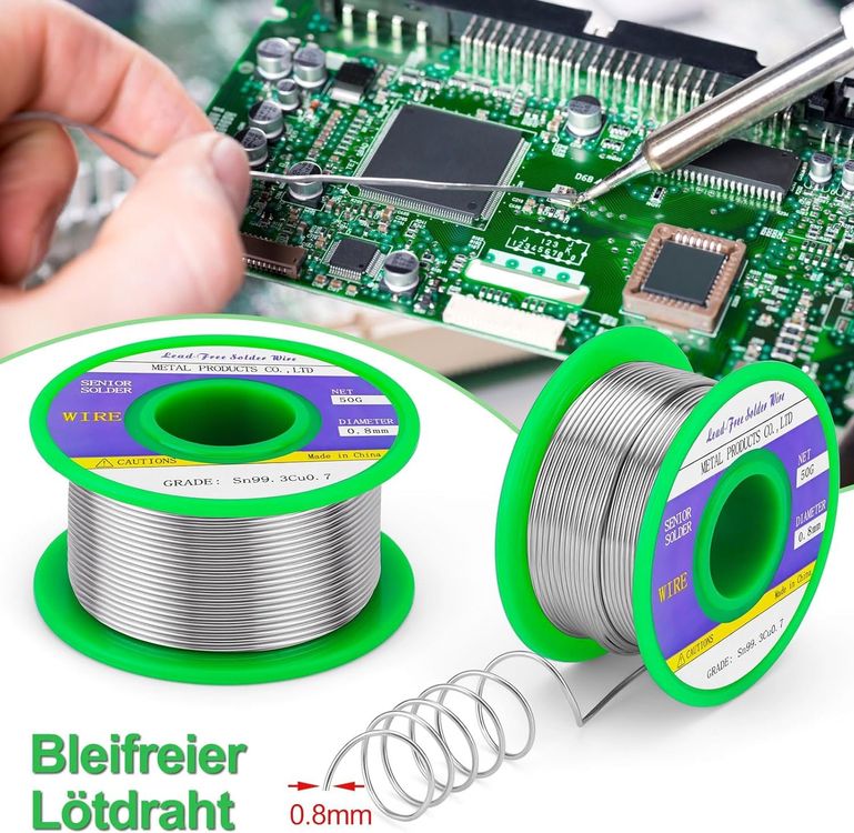 Niedrigschmelzender Kern Lötdraht Sn99,3 Cu0,7 entlötlitze (Neu (gemäss ...