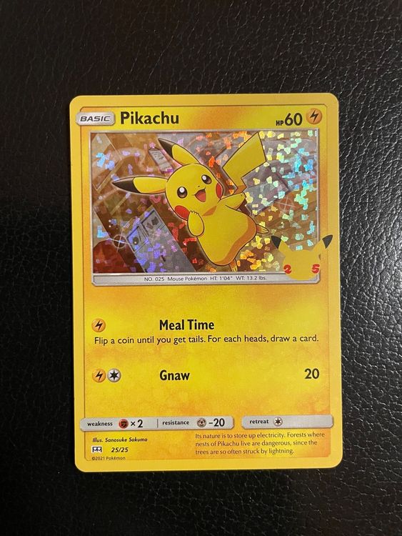 25th anniversary Pikachu Holo 25/25 Ab 1 | Kaufen auf Ricardo