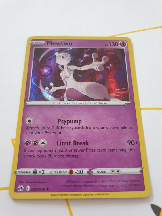 059 Mewtwo Holo Crown Zenith | Kaufen auf Ricardo