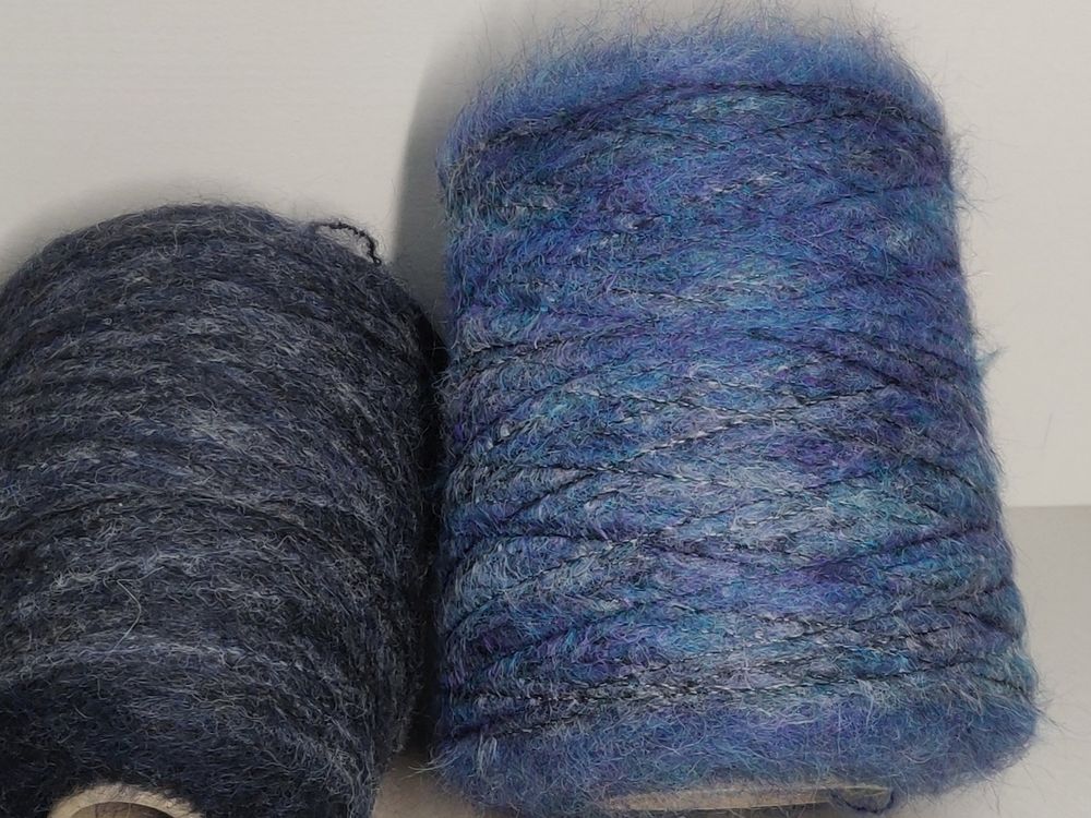 Mohair & Wolle von Lineapiu, Art. Dahlia 390g viola azzurro (Neu ...