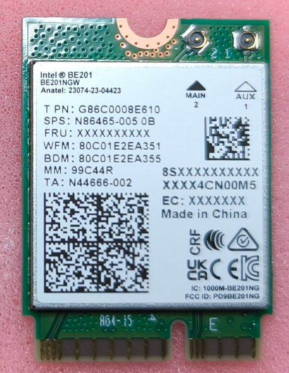 INTEL BE201NGW WIFI 7 (Neu (gemäss Beschreibung)) in Langwiesen für CHF ...