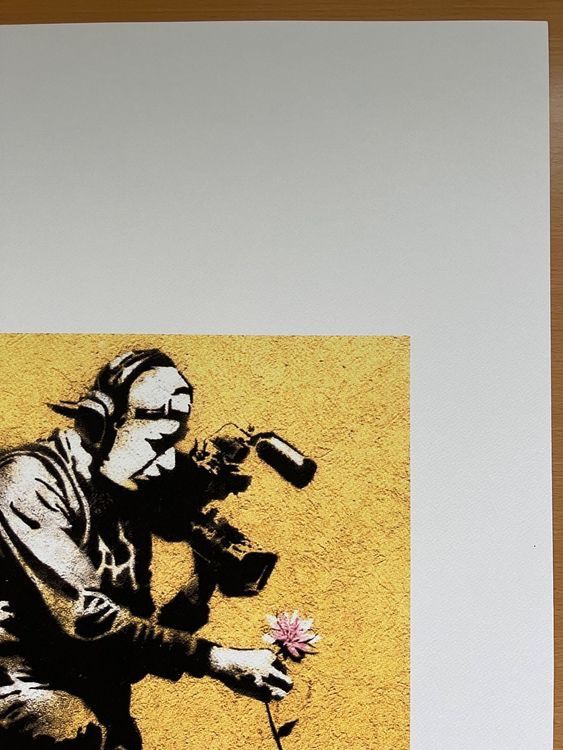 Banksy « Camera Man and Flower » XL VERSION 52/150 (Neu (gemäss ...