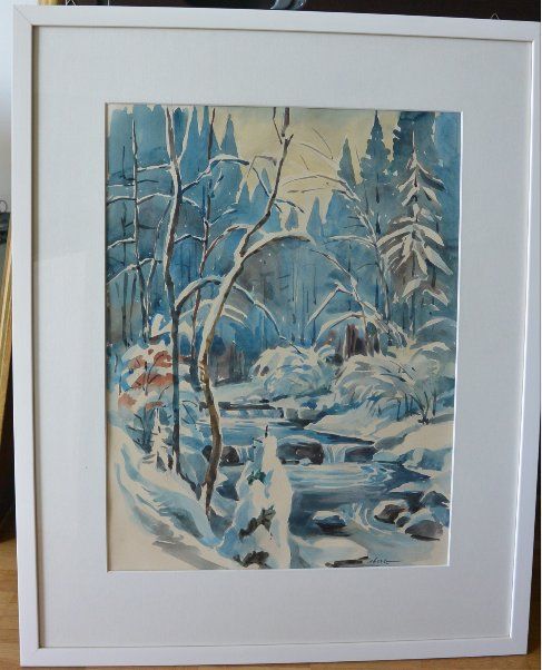 AQUARELL V. JOSEF EBERLI - KÜSNACHTER TOBEL ZUMIKON (Neu (gemäss Beschreibung)) in Zürich für ...