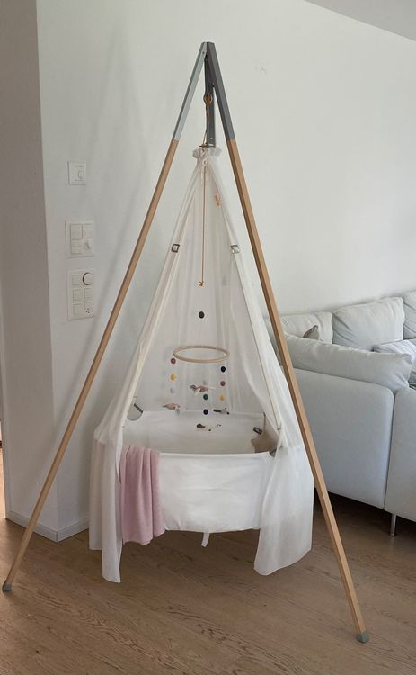 Leander Baby Wiege Classic inkl. viel original Zubehör (Gebraucht) in ...