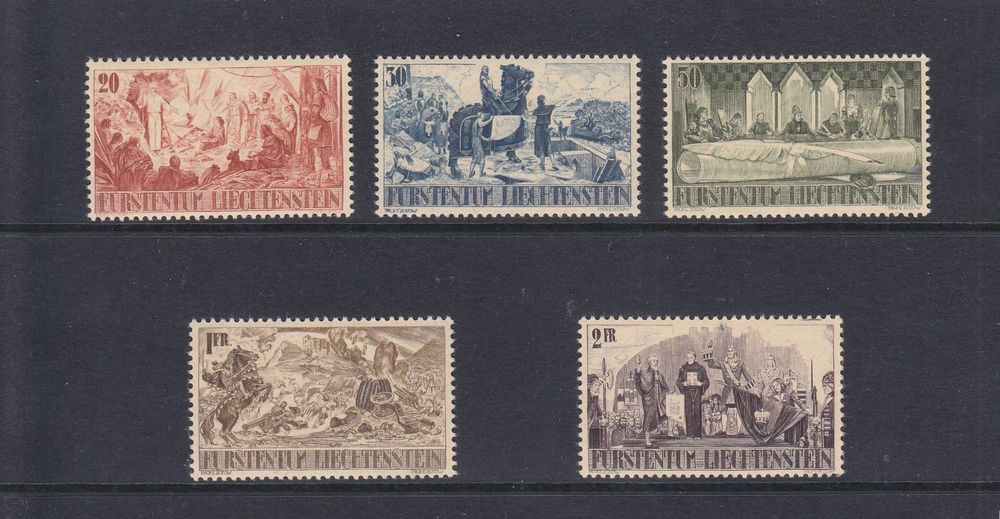 1942 Lichtenstein Gedenk Satz ** Postfrisch ** SBK 40Fr. | Kaufen auf ...