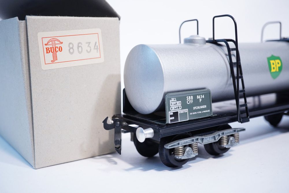 1∂ Buco 8634 SBB Tankwagen 4-achs silber BP | Kaufen auf Ricardo