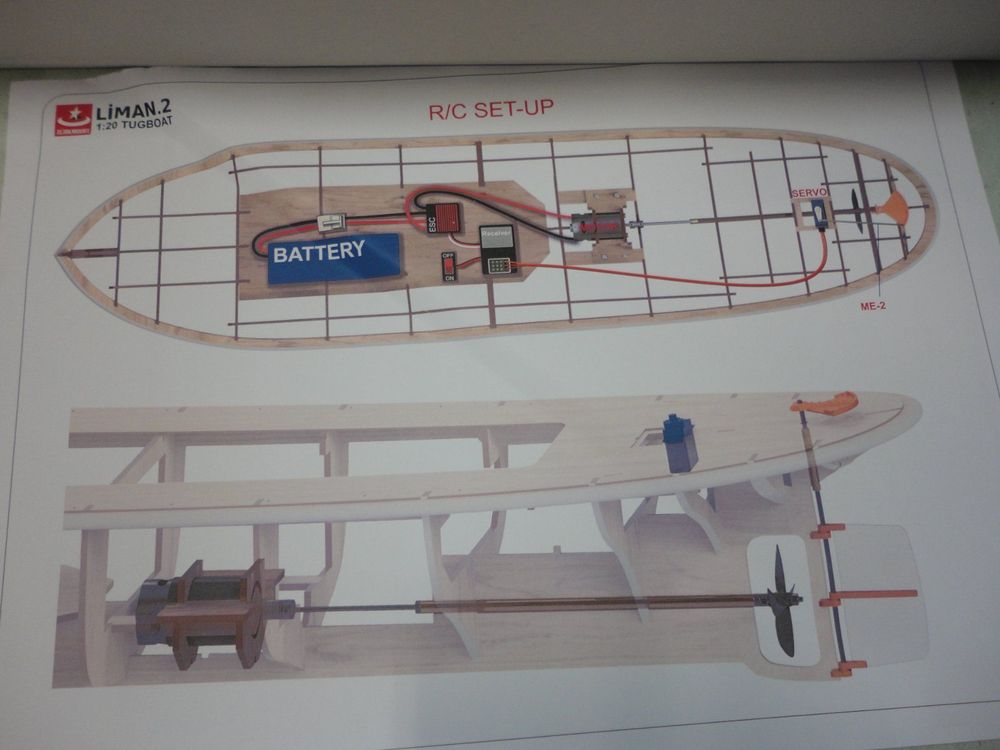 Liman 2 Hist. Schlepper 1:20 Holzbausatz (Neu und originalverpackt) in ...