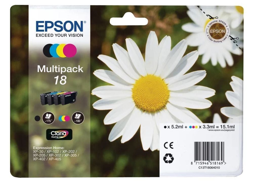 Multipack Epson Druckerpatronen 18 CMYBK (Neu und originalverpackt) in ...