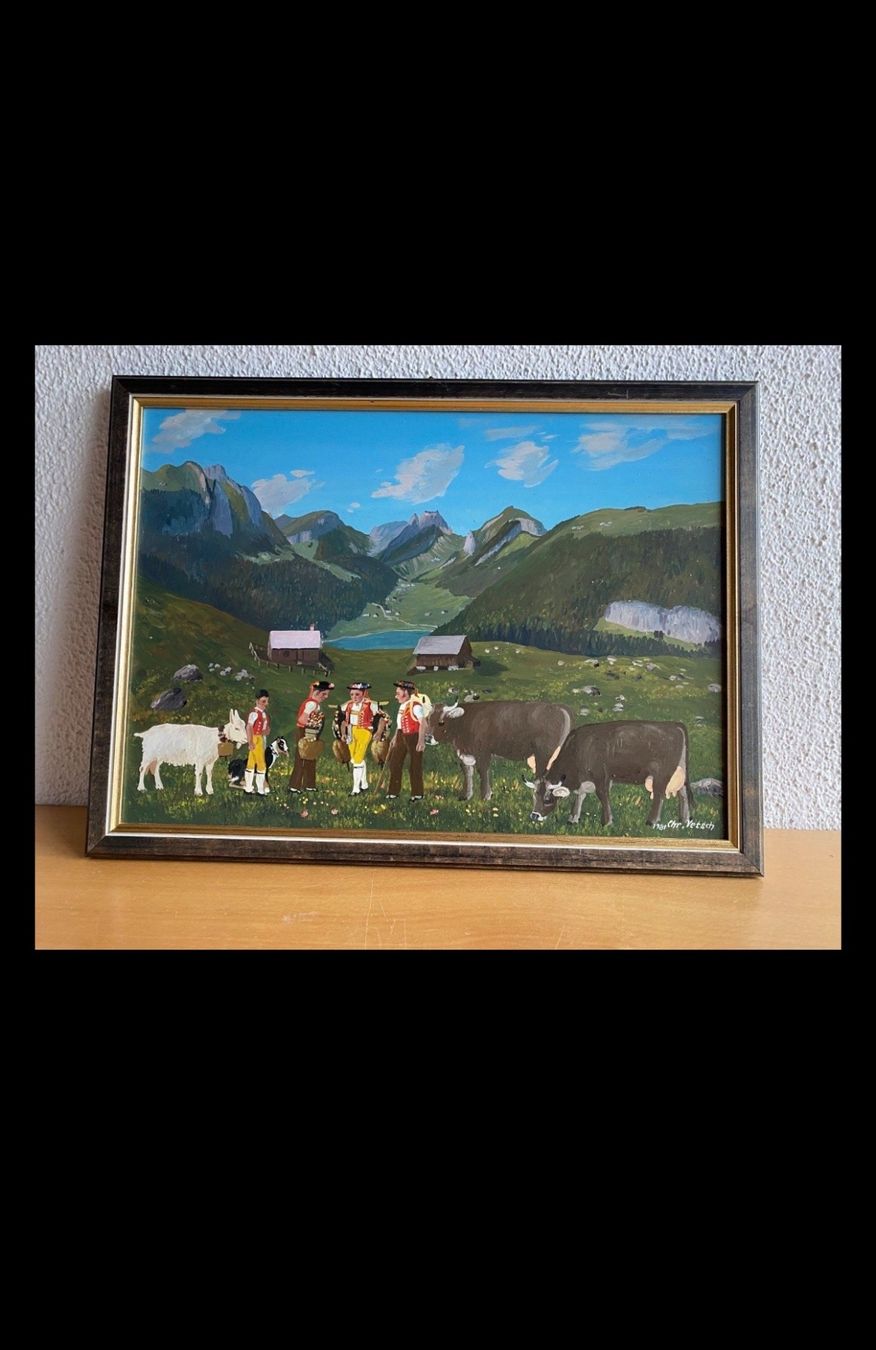 Vetsch Christian „Sennen am Rugguussele Sämtisersee“ (Gebraucht) in ...