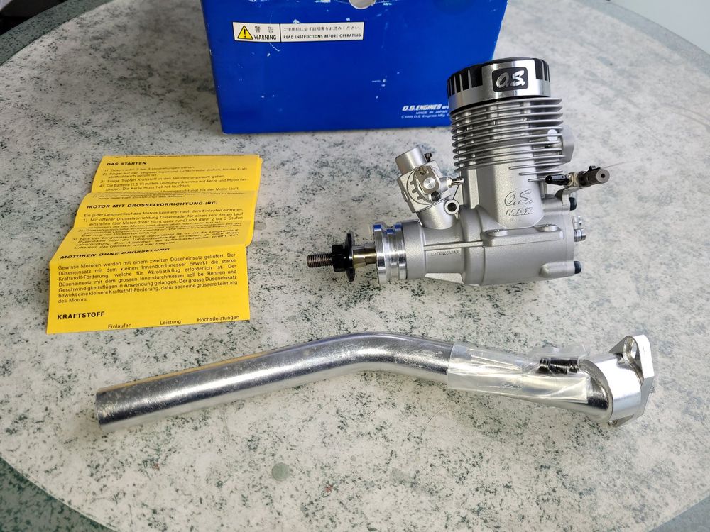 OS 140 RX, 24 ccm. F3A 2-Takt Motor, Neu, mit Krümmer (Neu (gemäss ...