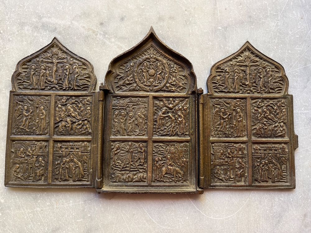 Antike Ikone Reisealtar Bronze (Gebraucht) in Brienz BE für CHF 60 – mit Lieferung auf Ricardo ...