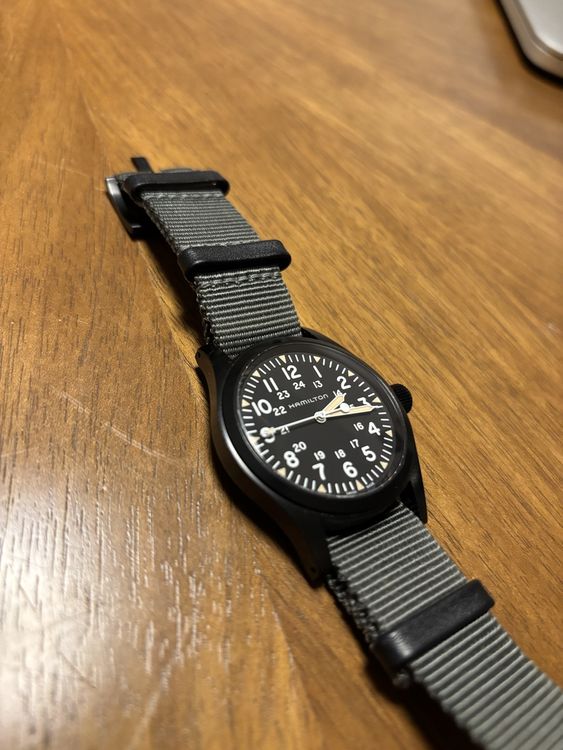 Hamilton Khaki Field Watch Black | Kaufen auf Ricardo